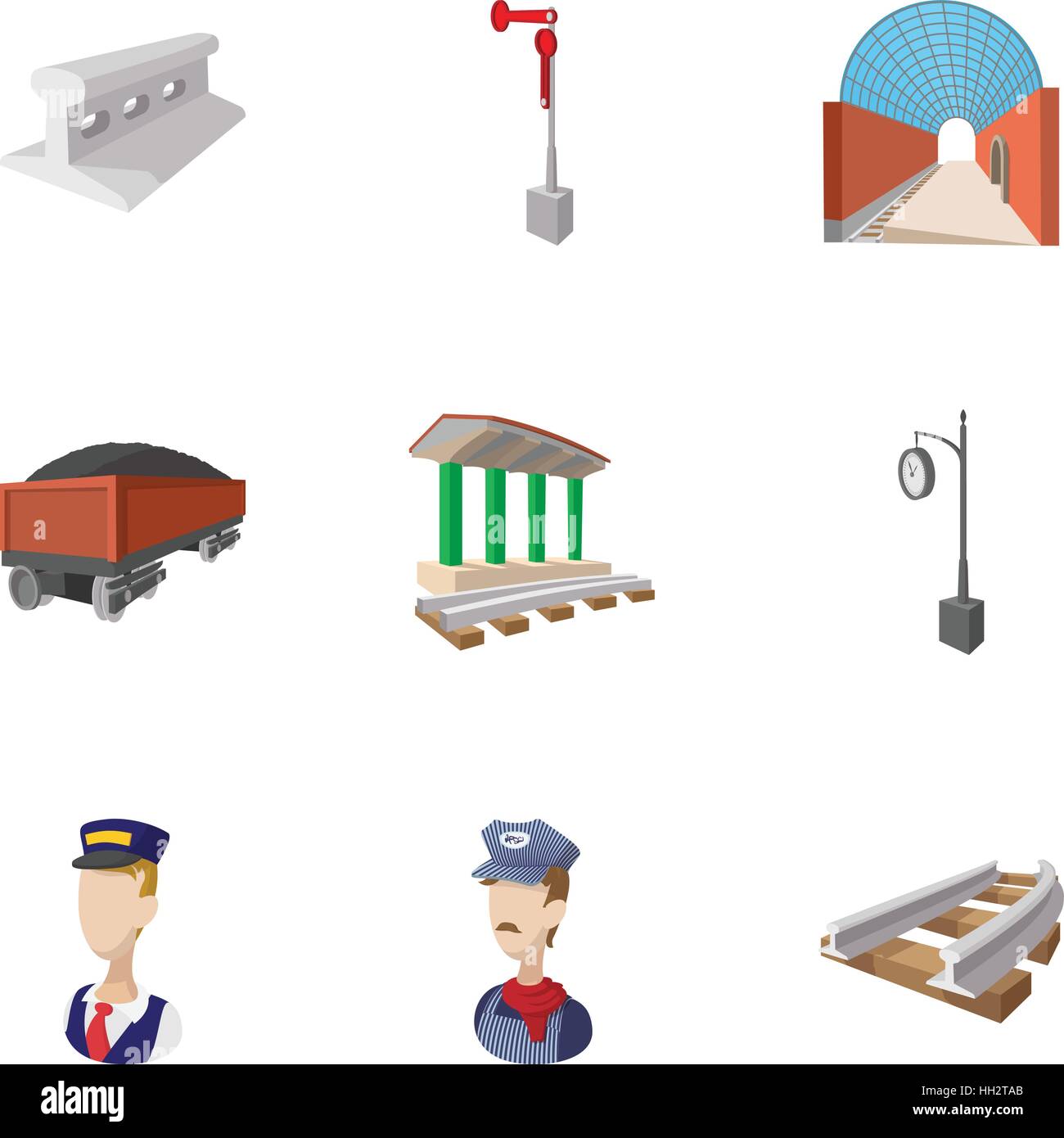 Railway sleepers isolated Stock Vector Images - Alamy