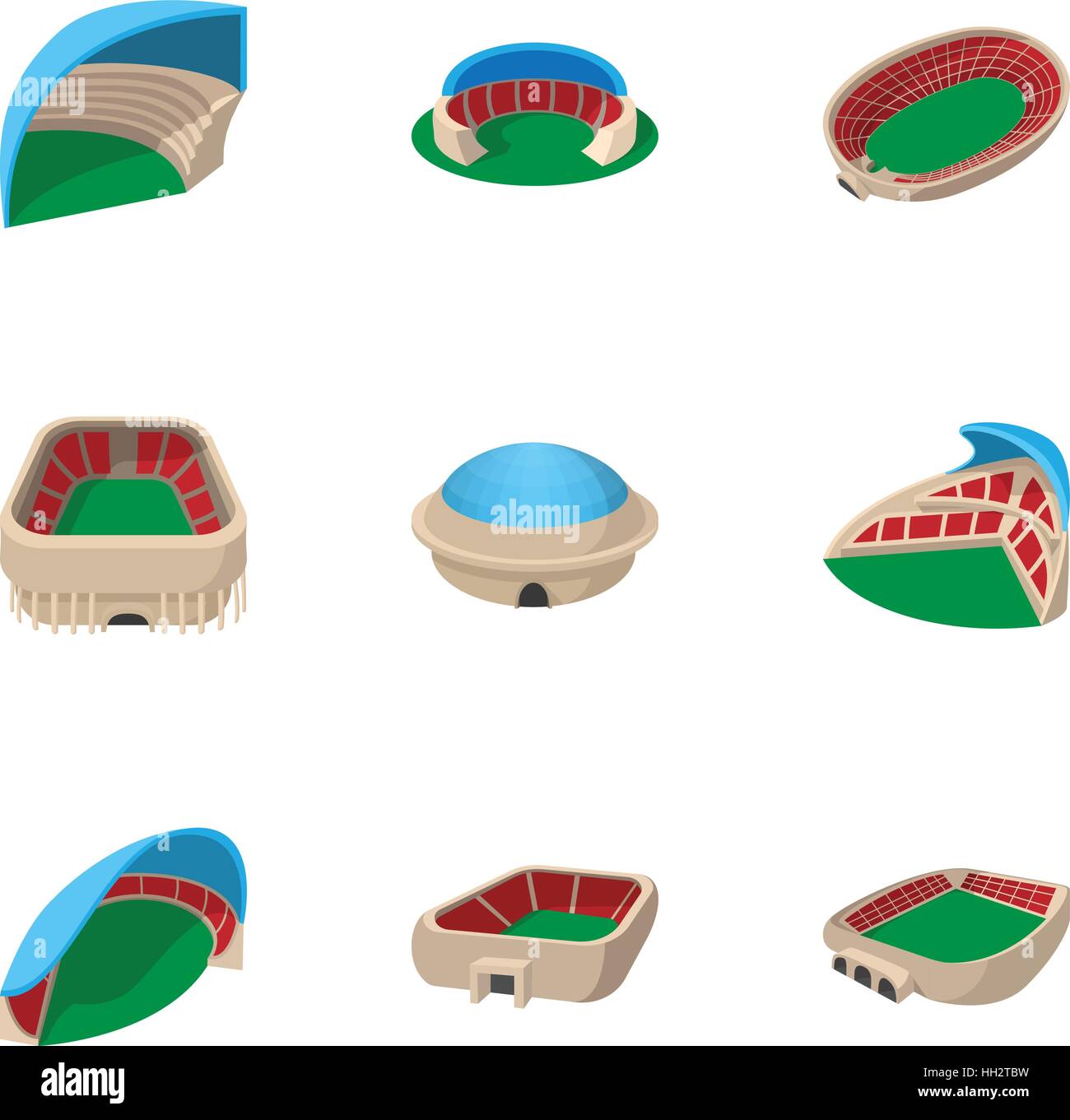 Sport complex icons set, cartoon style Stock Vector Image & Art - Alamy
