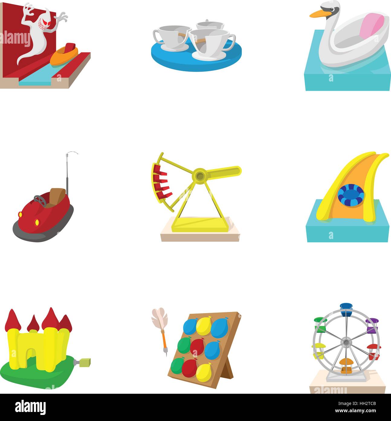 Kids games icons set, cartoon style Stock Vector Image & Art - Alamy