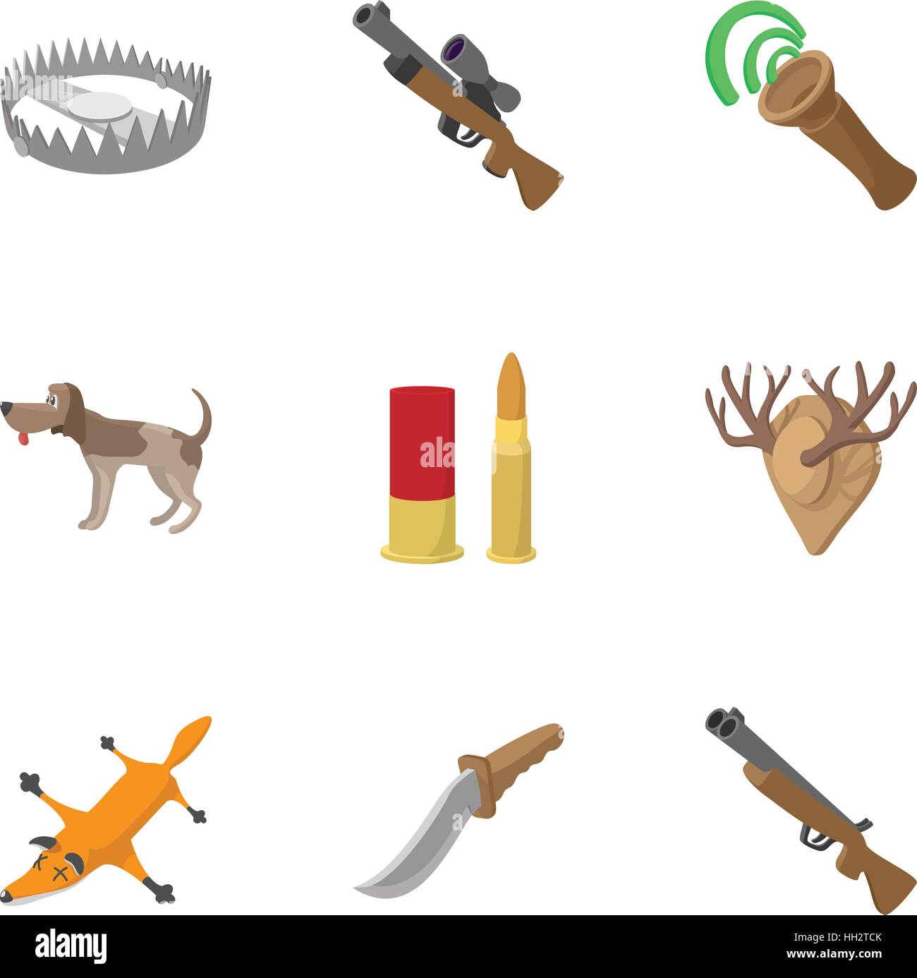 Hike icons set, cartoon style Stock Vector Image & Art - Alamy