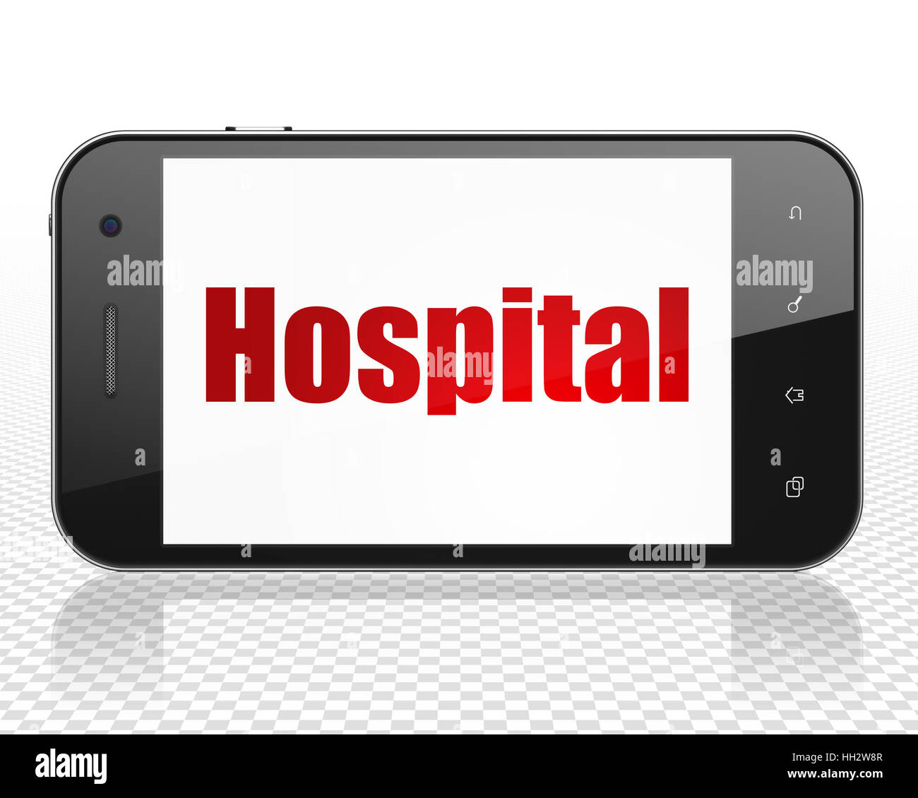 Medicine concept: Smartphone with Hospital on display Stock Photo - Alamy