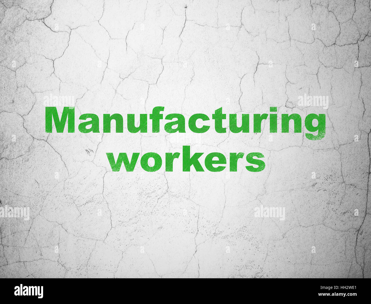 Manufacuring concept: Manufacturing Workers on wall background Stock ...