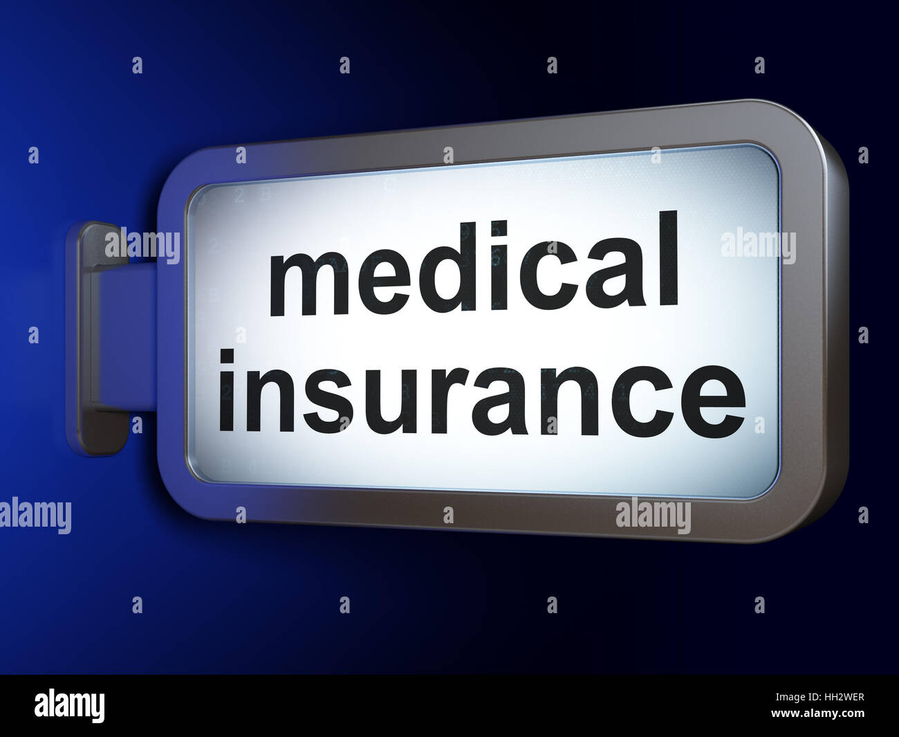 Insurance concept: Medical Insurance on billboard background Stock ...