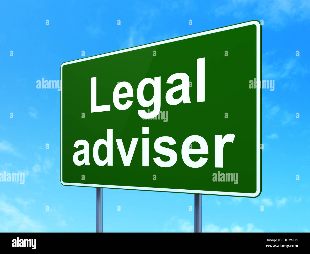 Law concept: Legal Adviser on road sign background Stock Photo - Alamy