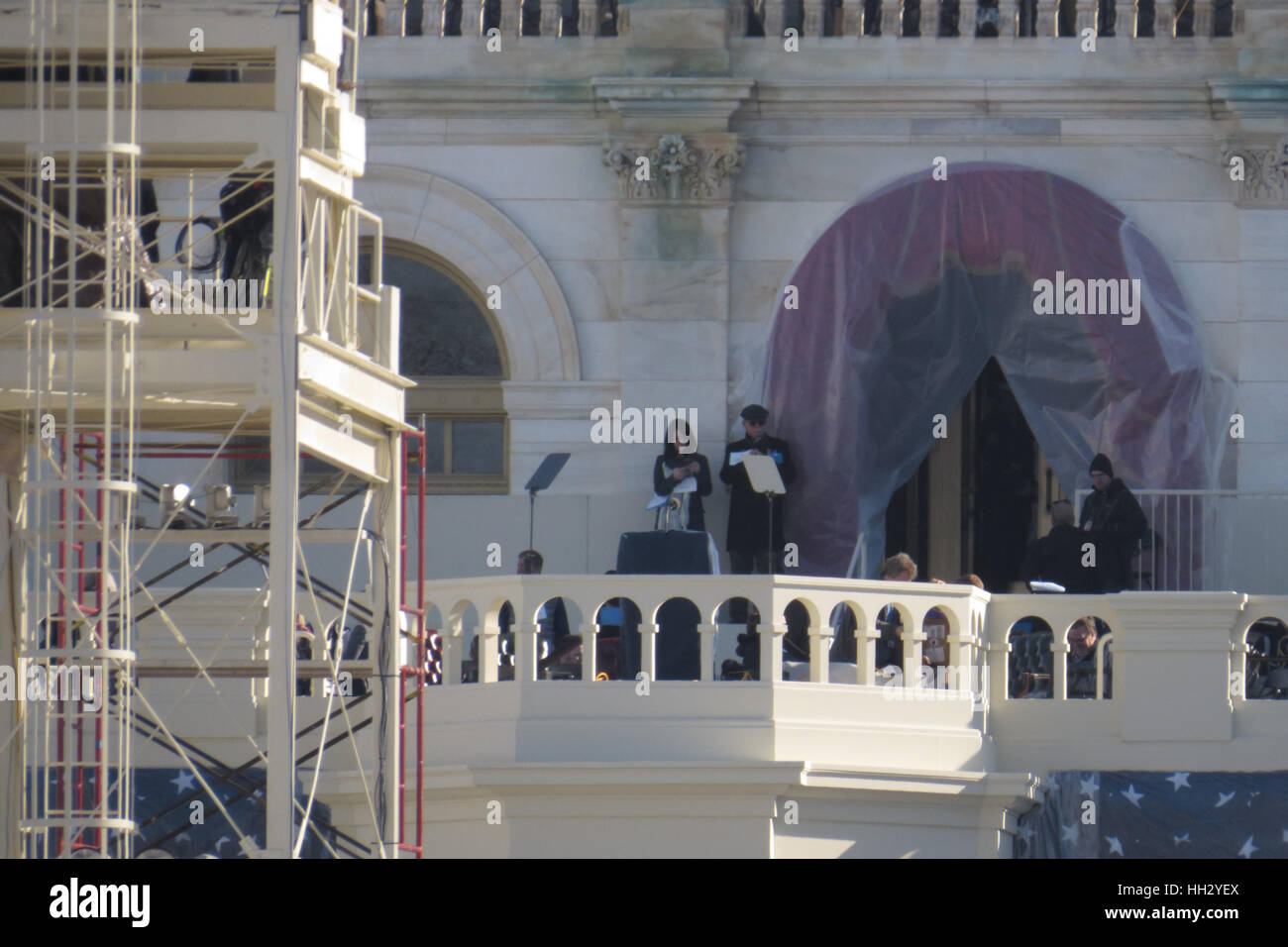 Washington, DC, USA. 15th Jan, 2017. Close-up view of the section of ...