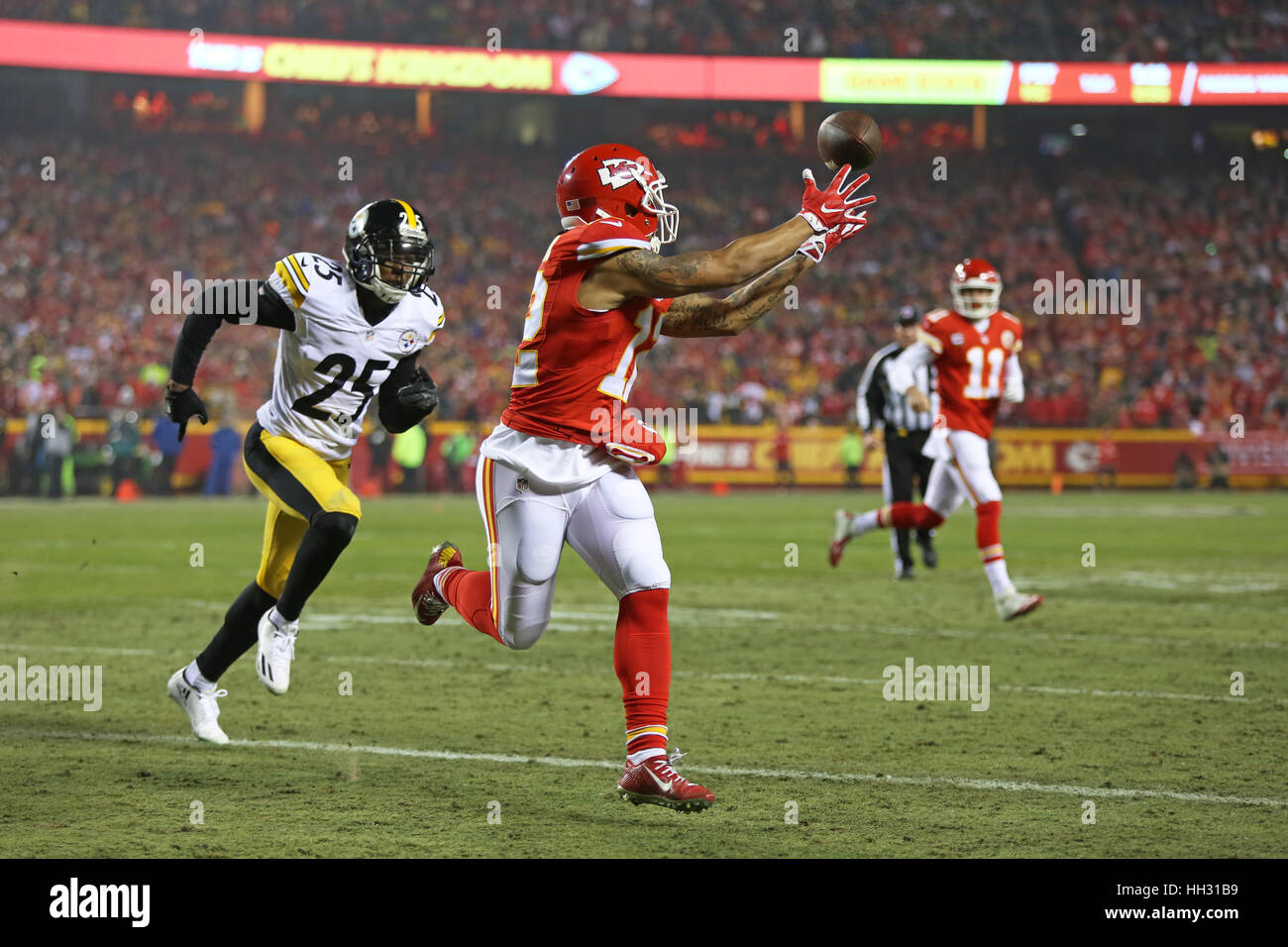Kansas City, USA. 15th Jan, 2017. Kansas City Chiefs wide receiver ...