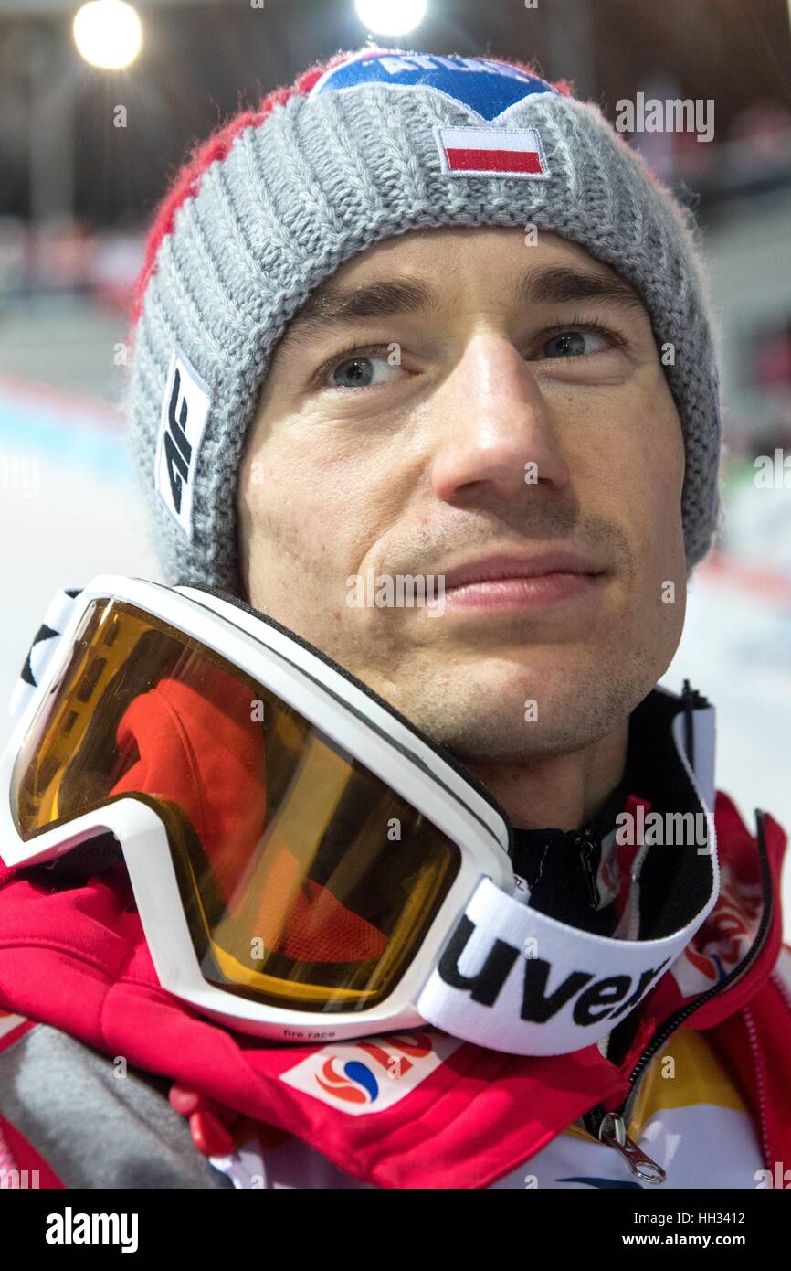 Wisla, Poland. 15th Jan, 2017. Kamil Stoch at World Cup Ski Jumping ...