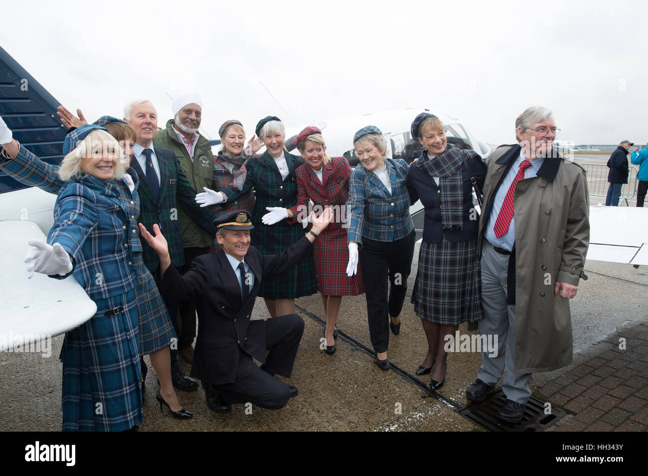 British caledonian uniform hi-res stock photography and images - Alamy