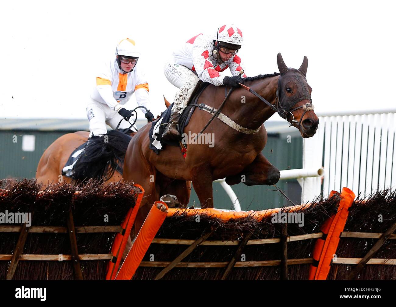 National Hunt Racing at Plumpton Racecourse in Sussex, UK Stock Photo ...