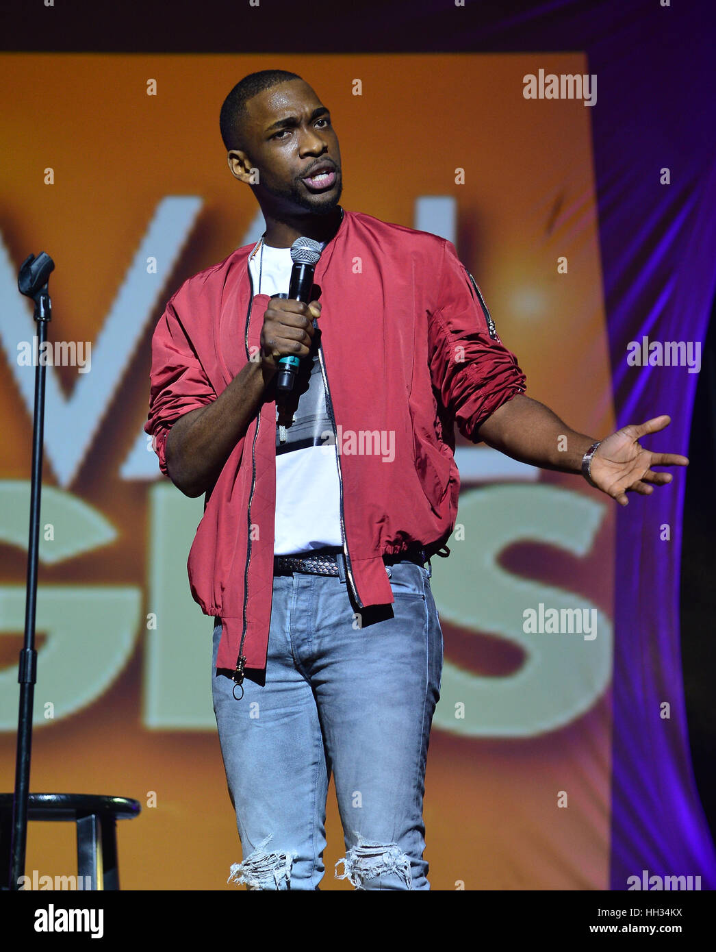 Miami, Florida, USA. 14th Jan, 2017. Actor/Comedian Jay Pharoah ...