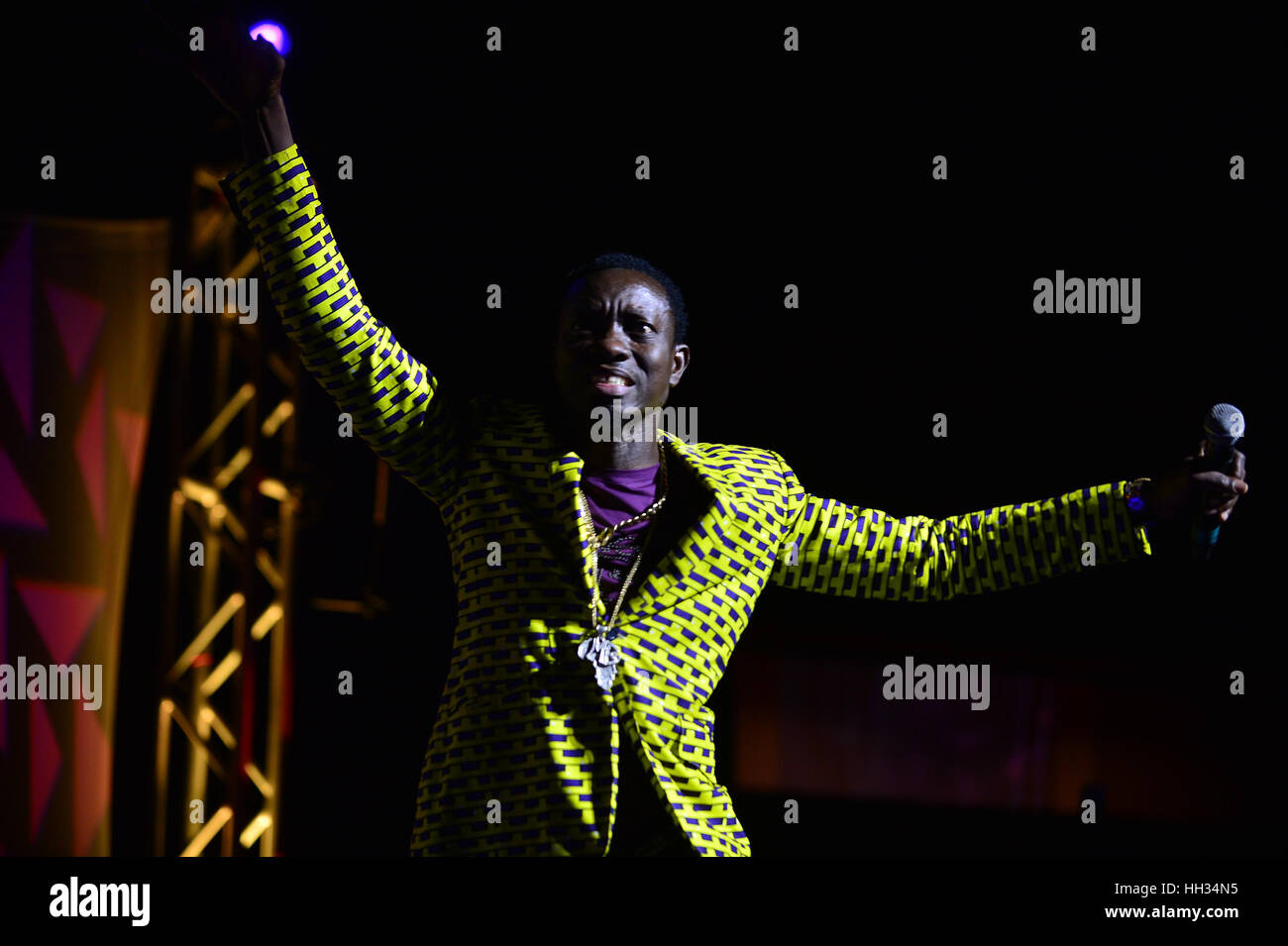 Miami, Florida, USA. 14th Jan, 2017. Actor/Comedian Michael Blackson ...
