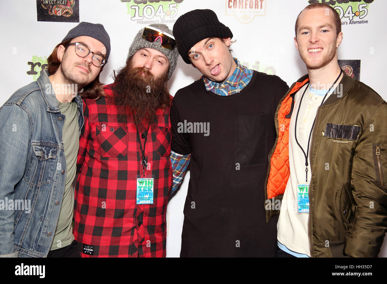 Philadelphia, USA. 15th Jan, 2017. Judah and the Lion pictured ...