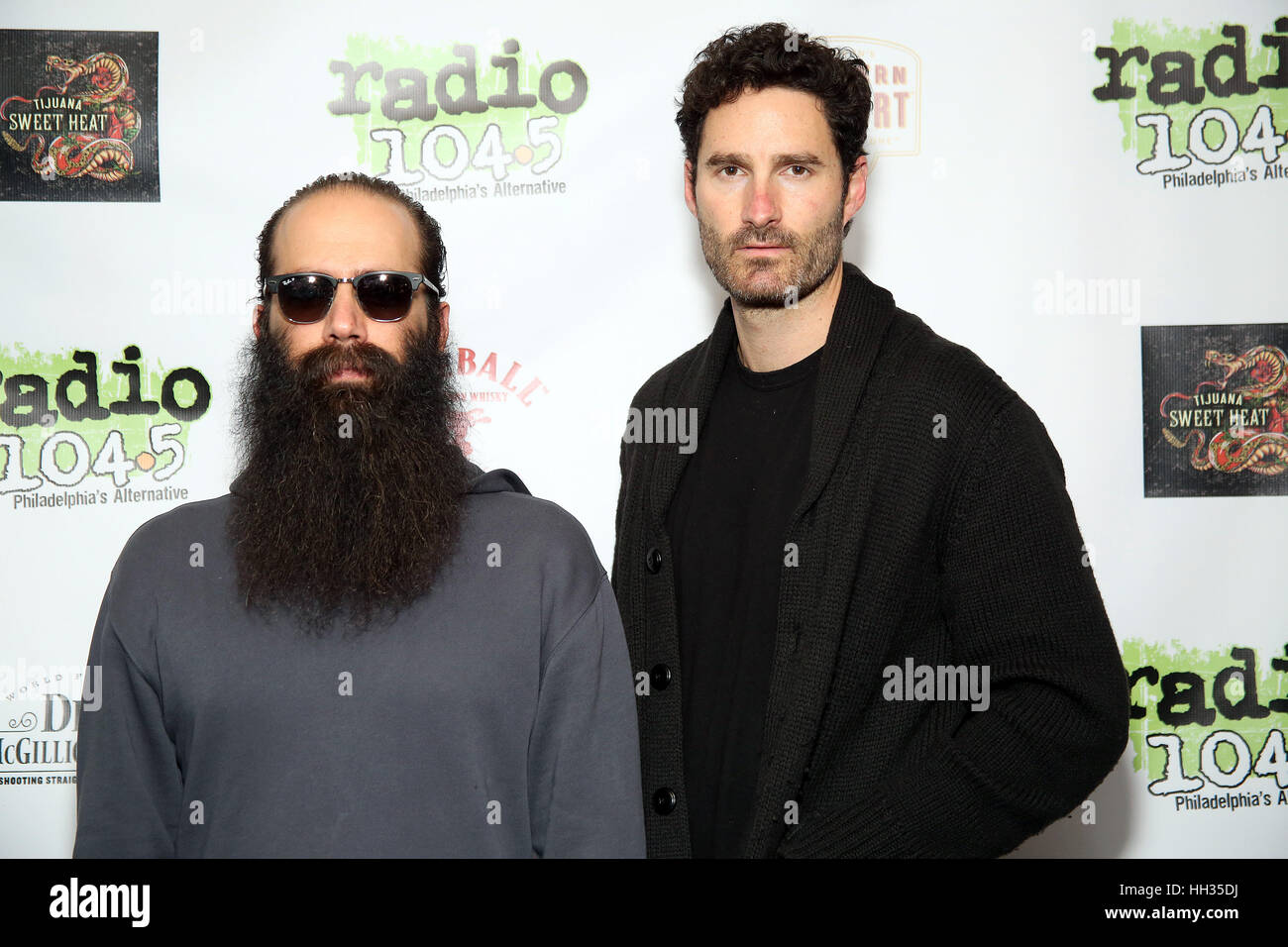 Philadelphia, USA. 15th Jan, 2017. Capital Cities pictured backstage at ...