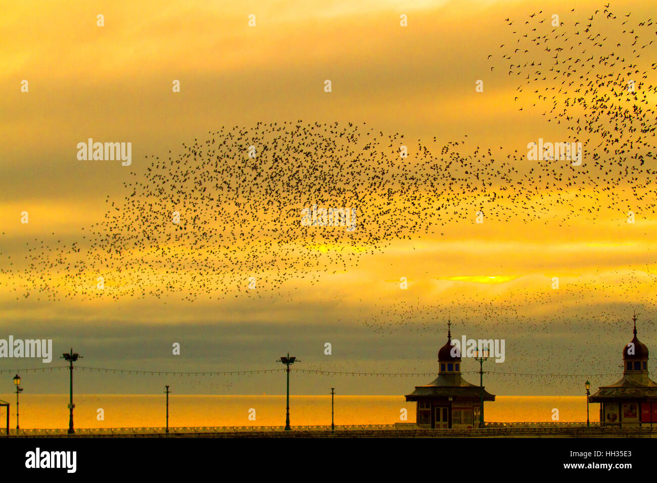 Blackpool, Lancashire. 13th Jan 2017. The last waltz before bed for the ...