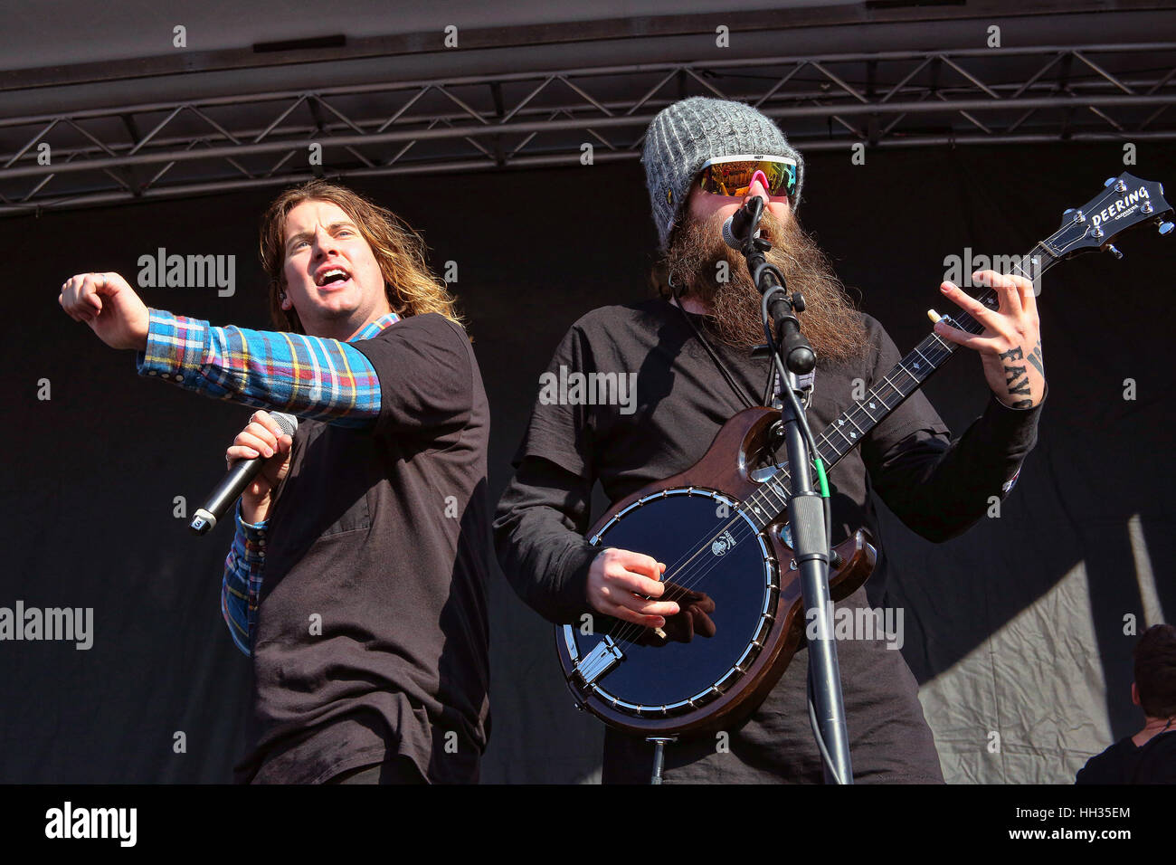 Philadelphia, USA. 15th Jan, 2017. Judah and the Lion performing at ...