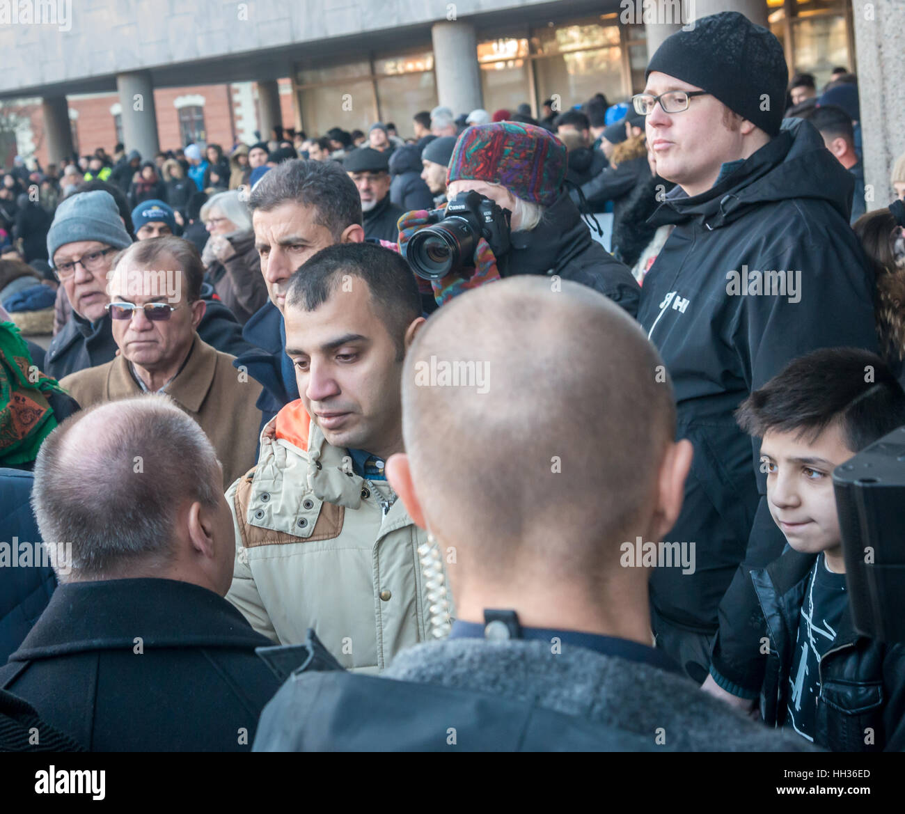 Malmö, Sweden. 16th January, 2017. The city shocked by the murder of a ...