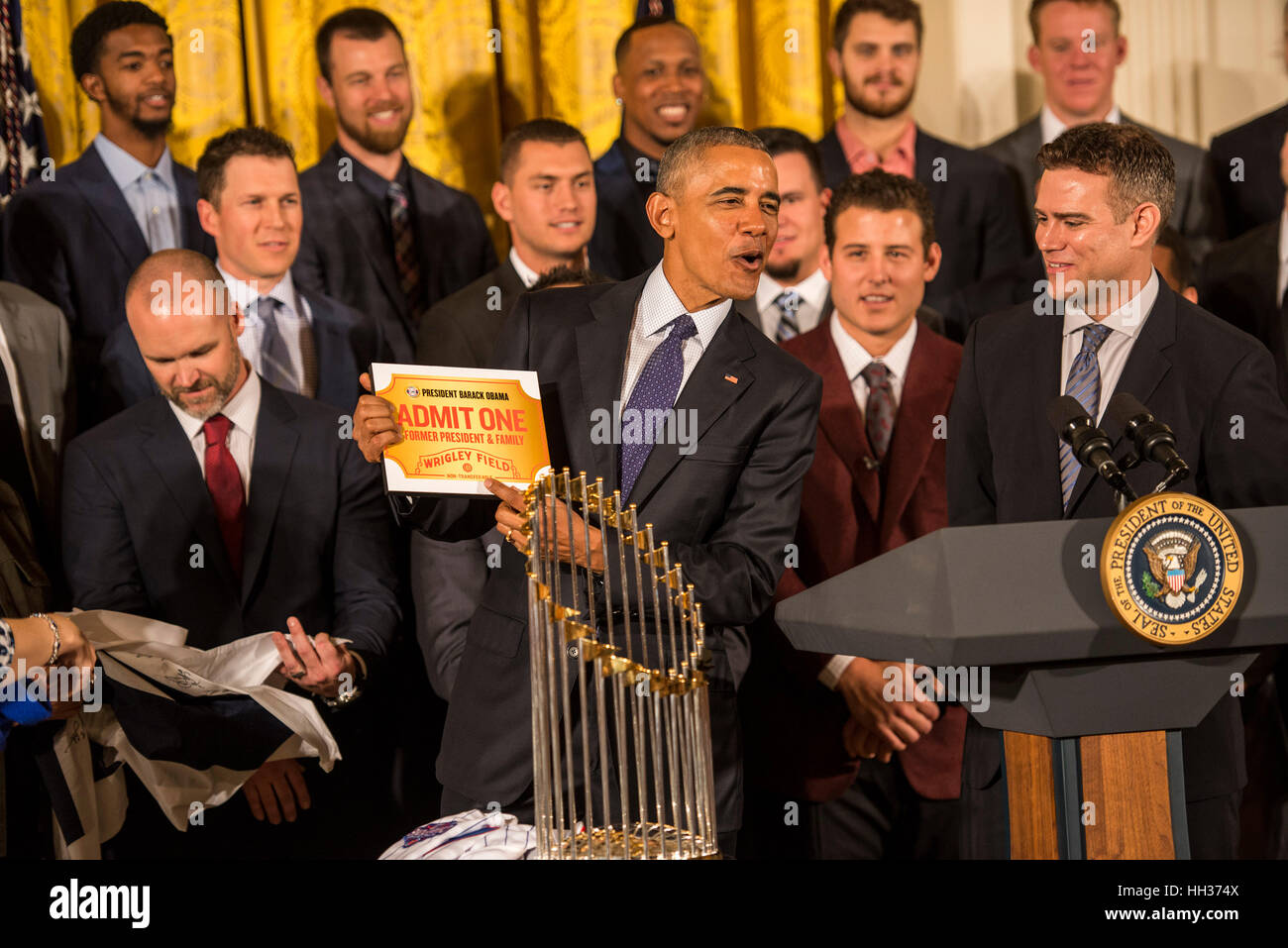 Washington DC, USA. 16th January 2017.President Barack Obama, in one ...