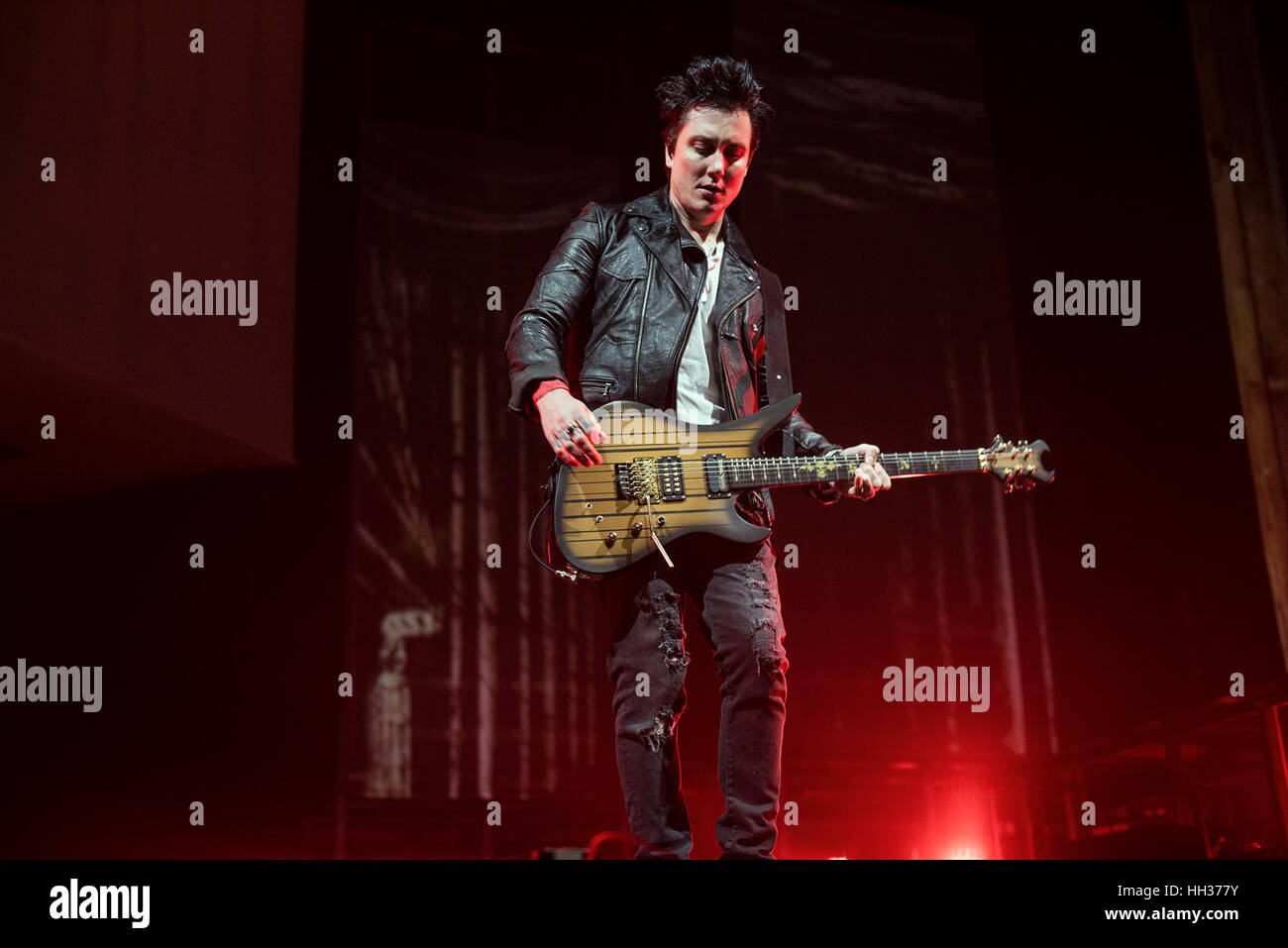 Manchester, UK. 16th January, 2017. M Shadows, Zacky Vengence, Synyster ...
