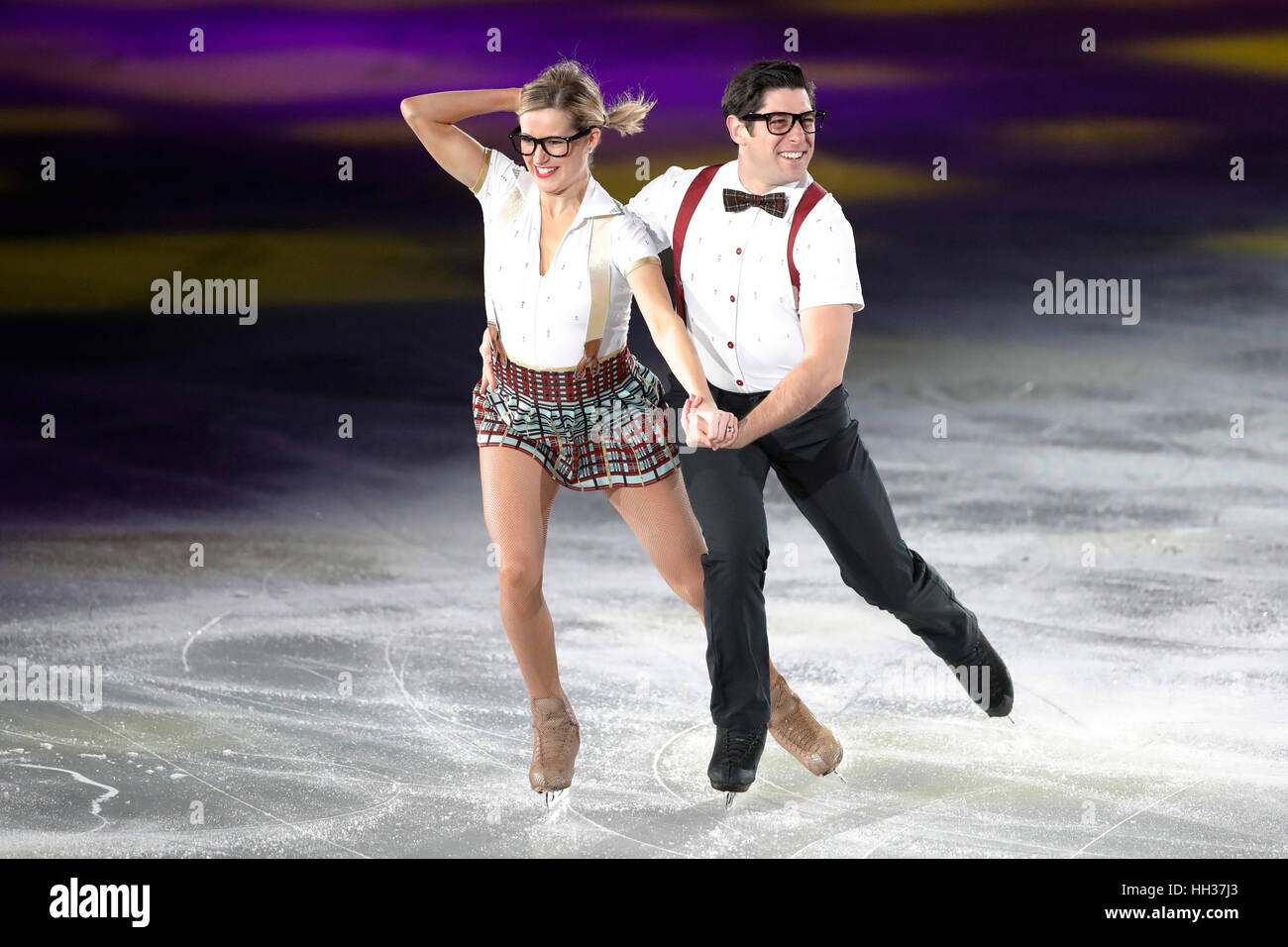 Yokohama Arena, Kanagawa, Japan. 13th Jan, 2017. Kimberly Navarro and ...
