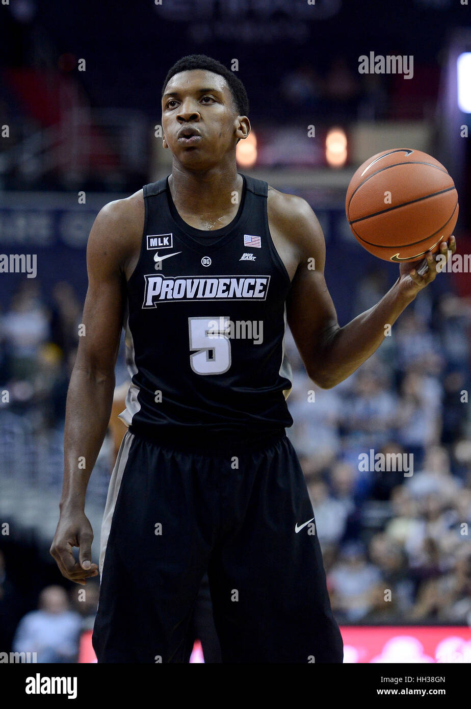 Washington, USA. 16th Jan, 2017. Providence forward Rodney Bullock (5 ...