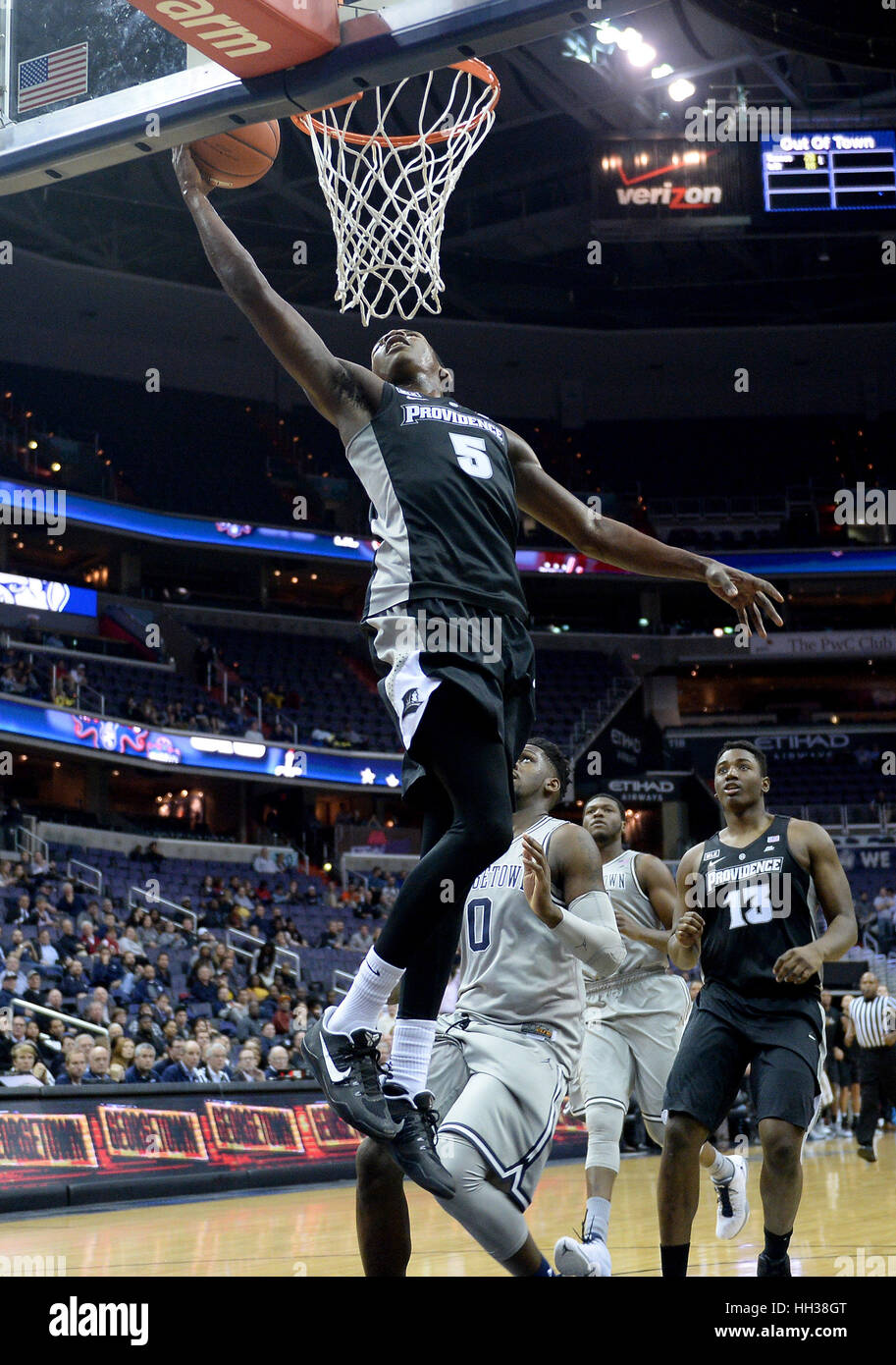 Washington, USA. 16th Jan, 2017. Providence forward Rodney Bullock (5 ...