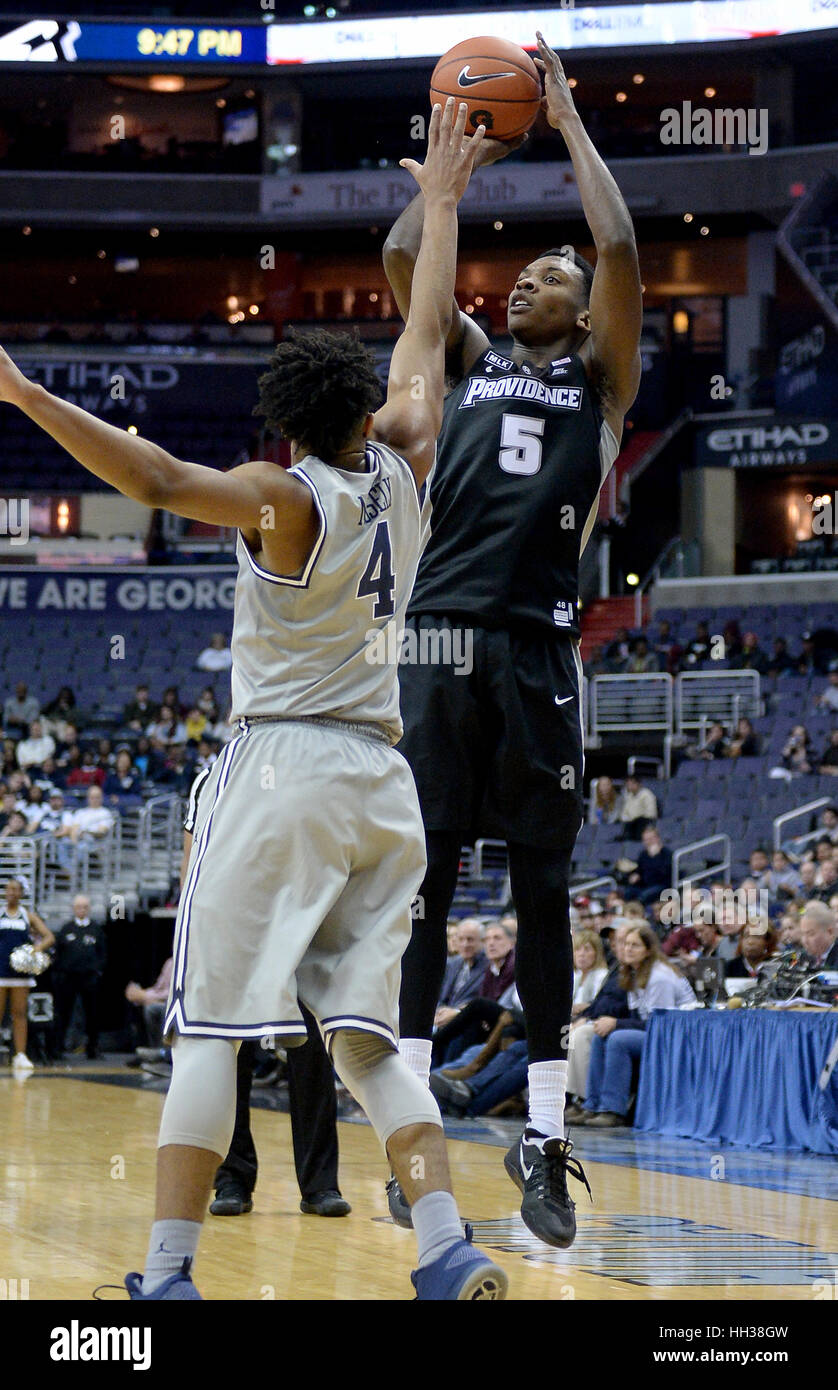 Washington, USA. 16th Jan, 2017. Providence forward Rodney Bullock (5 ...