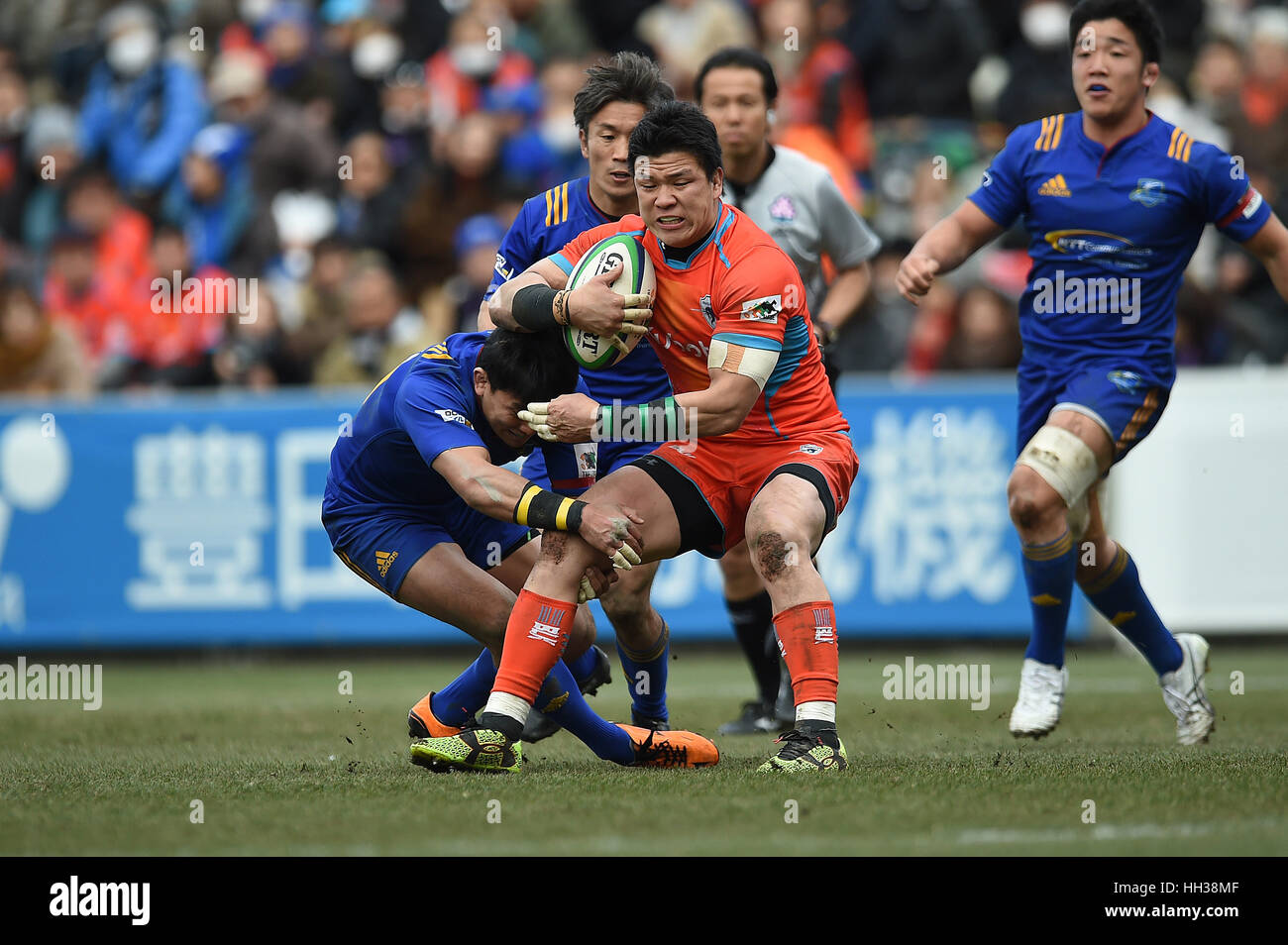 Tokyo, Japan. 14th Jan, 2017. Harumichi Tatekawa () Rugby : Japan Rugby ...