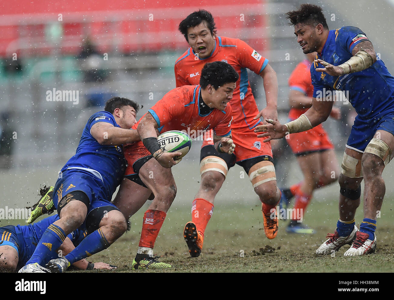 Tokyo, Japan. 14th Jan, 2017. Harumichi Tatekawa () Rugby : Japan Rugby ...