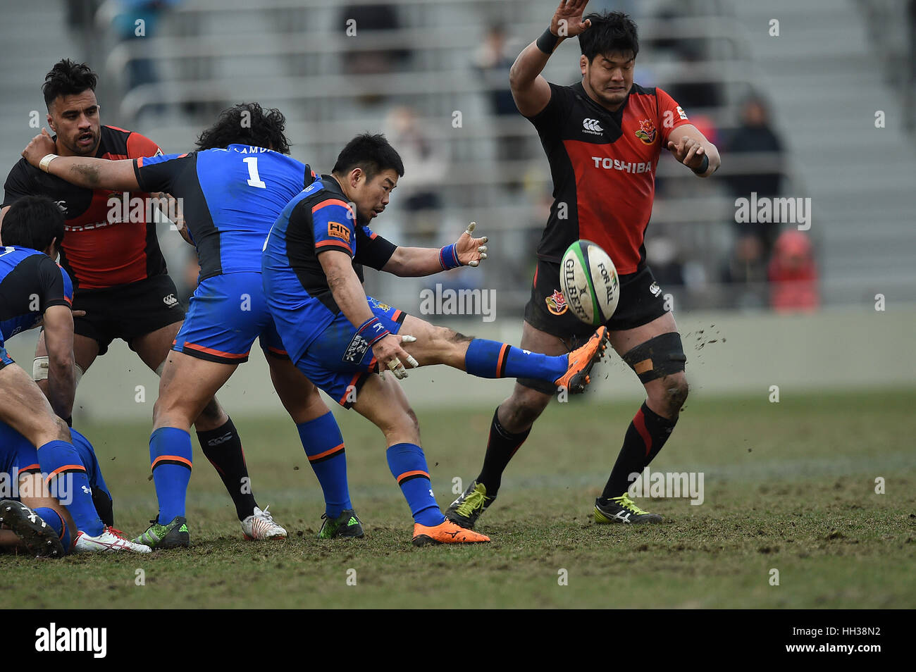 Tokyo, Japan. 14th Jan, 2017. Fumiaki Tanaka () Rugby : Japan Rugby Top ...