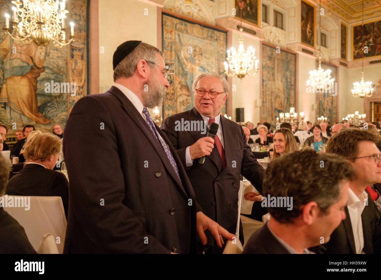 Munich, Germany. 15th Jan, 2017. MUNICH/GERMANY - JANUARY 15: Rabbi ...
