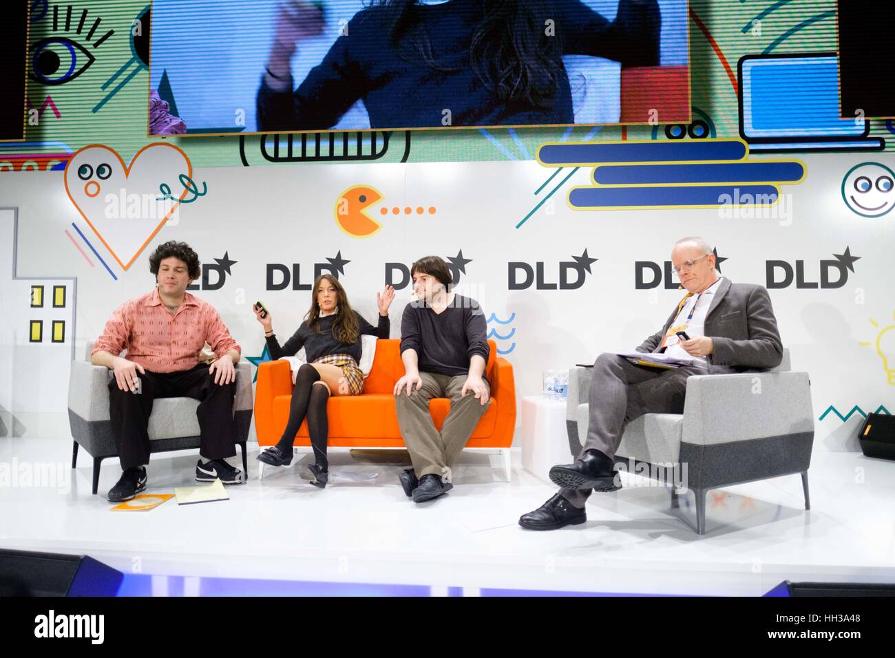 Munich, Germany. 16th January 2017. RAVI MATTU during he DLD17 (Digital ...