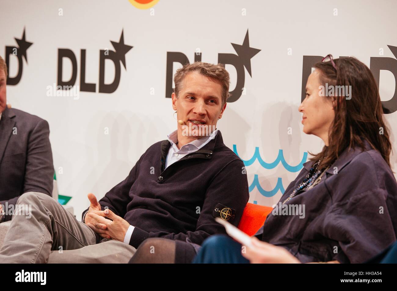 Munich, Germany. 16th January 2017. (l-r) Oliver Samwer (European ...