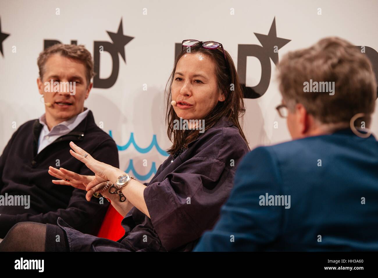 Munich, Germany. 16th January 2017. (l-r) Oliver Samwer (European ...