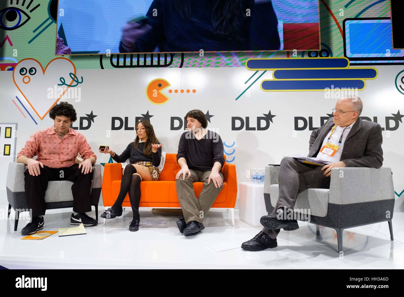 Munich, Germany. 16th Jan, 2017. RAVI MATTU during he DLD17 (Digital ...