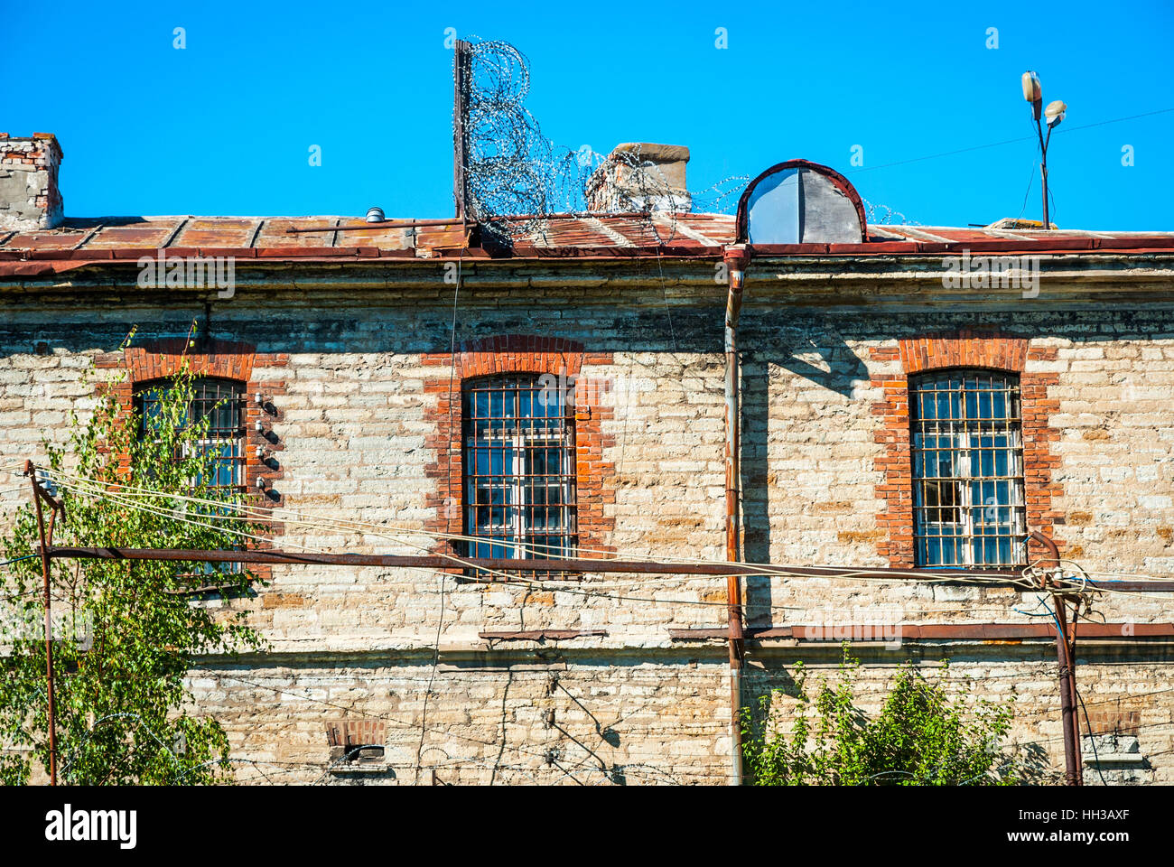 View on old building of Patarei prison in Tallinn, Estonia Stock Photo ...