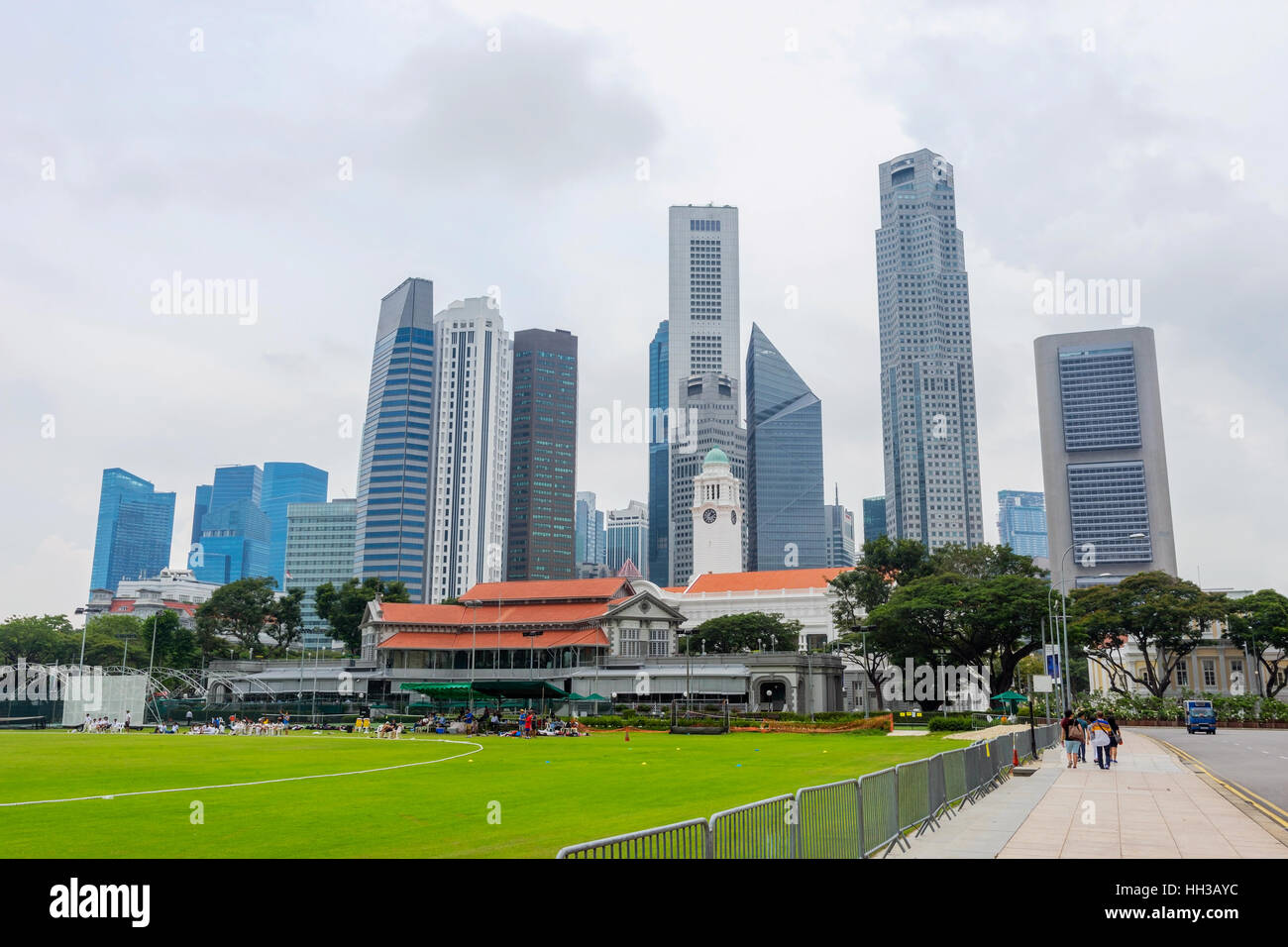 View on financial offices at riverside in Singapore Stock Photo - Alamy