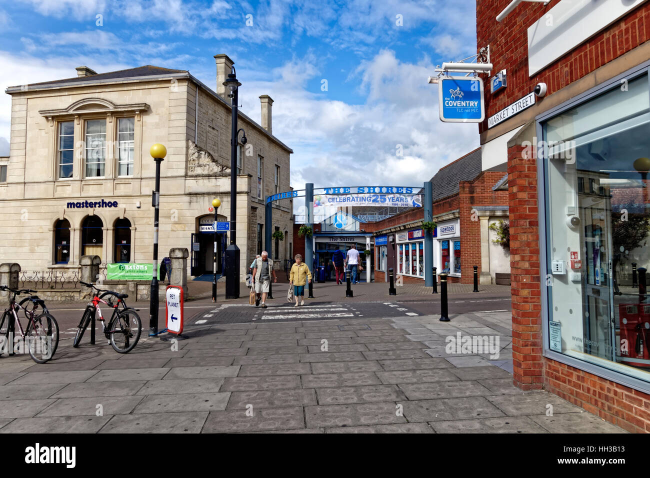 Entrance to The Shires Shopping Centre from Market Street, Trowbridge ...