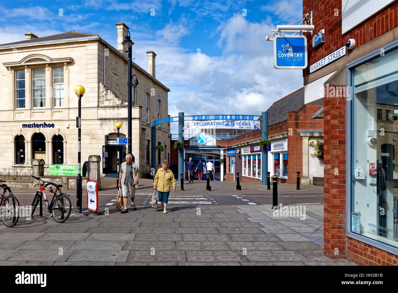 Entrance to The Shires Shopping Centre from Market Street, Trowbridge ...