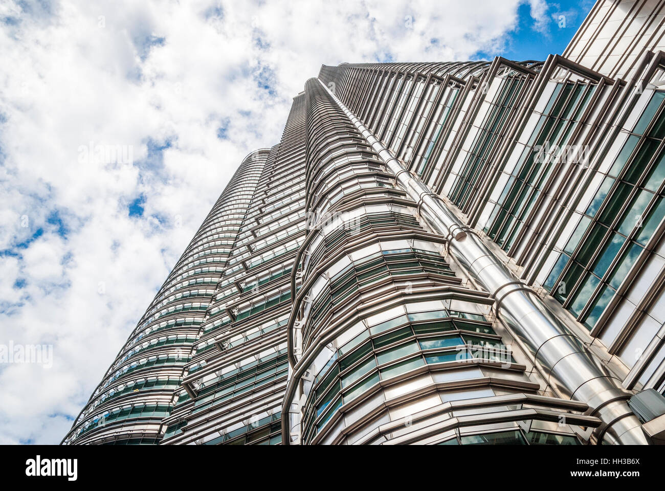 Detail of Petronas twin towers facade, Kuala Lumpur, Malaysia Stock ...