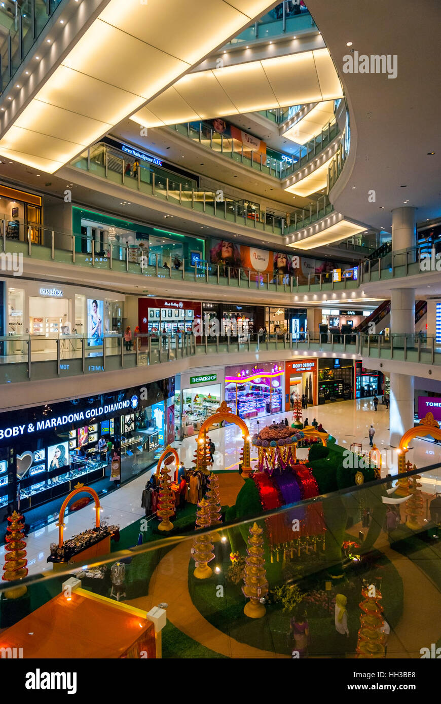 KUALA LUMPUR, MALAYSIA - NOVEMBER 12: Interior of Petronas shopping ...