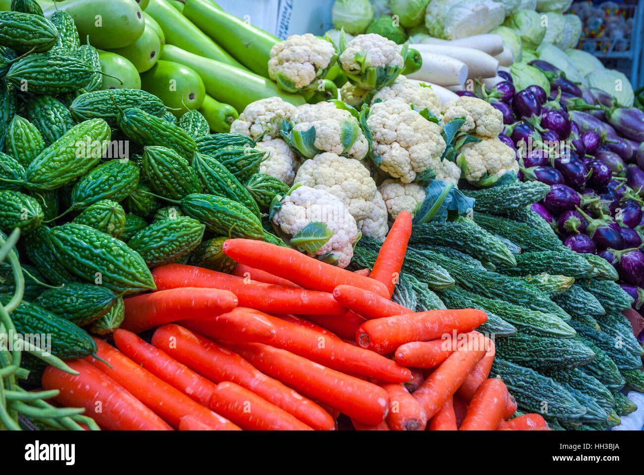 Different fresh vegetables in close-up Stock Photo - Alamy