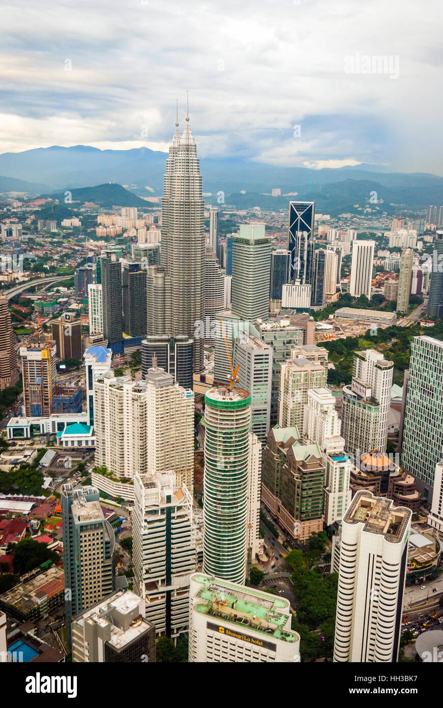 Aerial view over skyline of Kuala Lumpur, Malaysia Stock Photo - Alamy