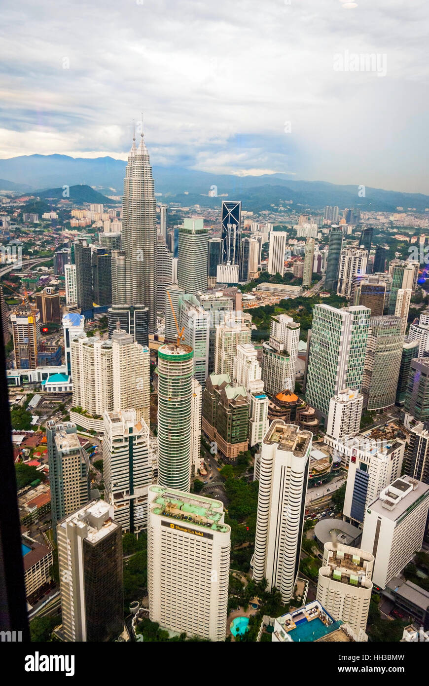 Aerial view over skyline of Kuala Lumpur, Malaysia Stock Photo - Alamy