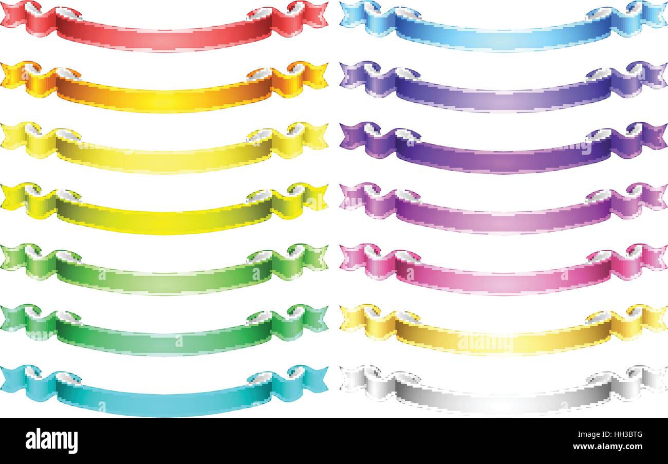 vector ribbons set Stock Vector Image & Art - Alamy