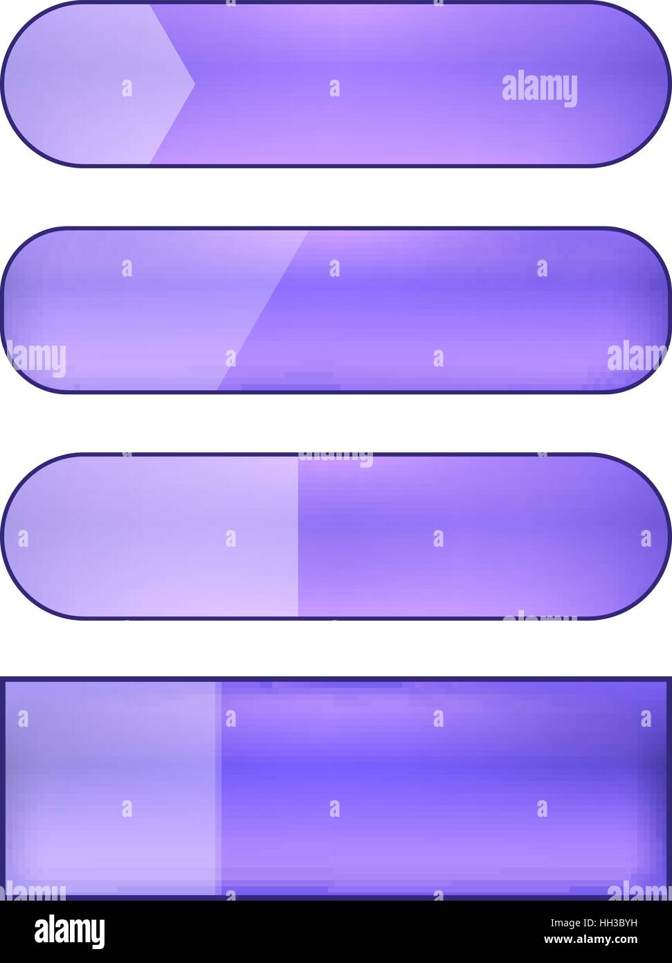 colored blank vector web buttons set - violet Stock Vector Image & Art ...