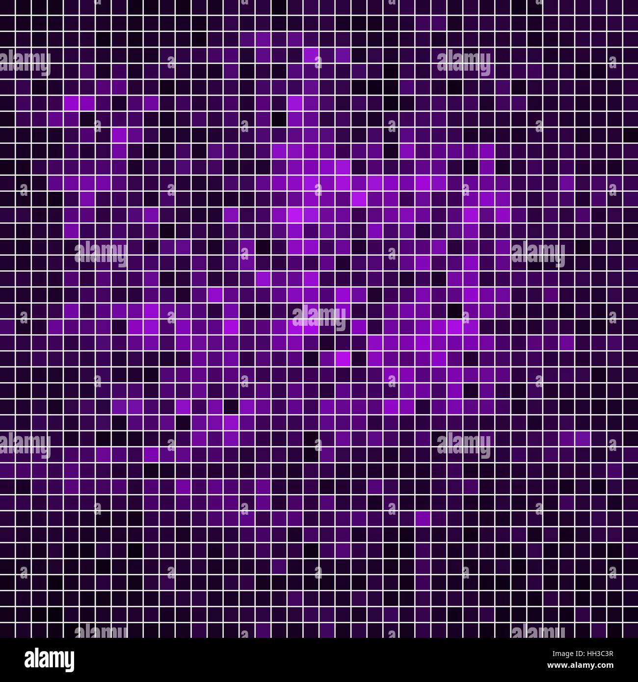 abstract vector square pixel mosaic background - purple and violet ...