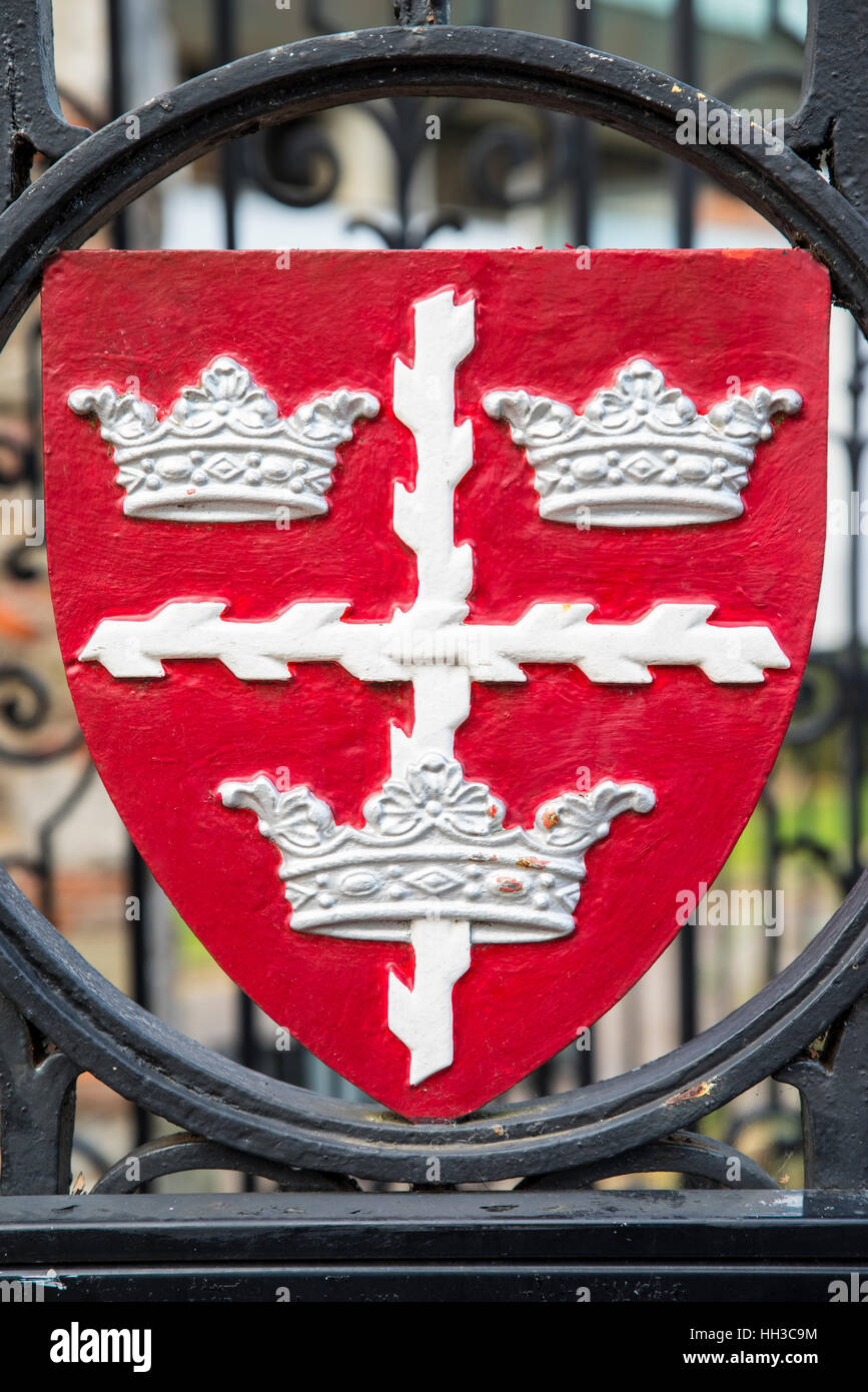 The coat of arms for the historic town of Colchester in England Stock ...