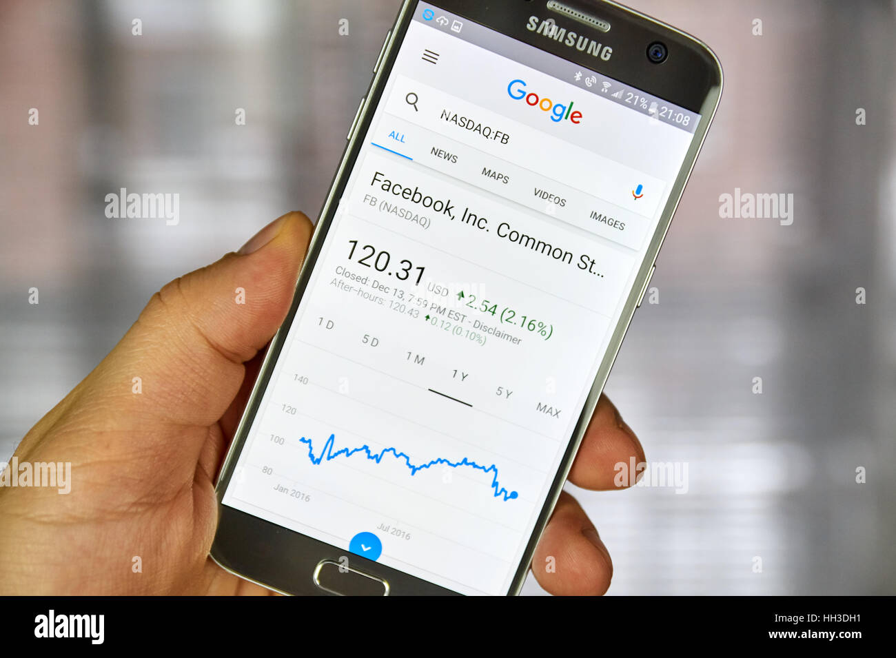 MONTREAL, CANADA - DECEMBER 23, 2016 : Google Finance page with stock ...