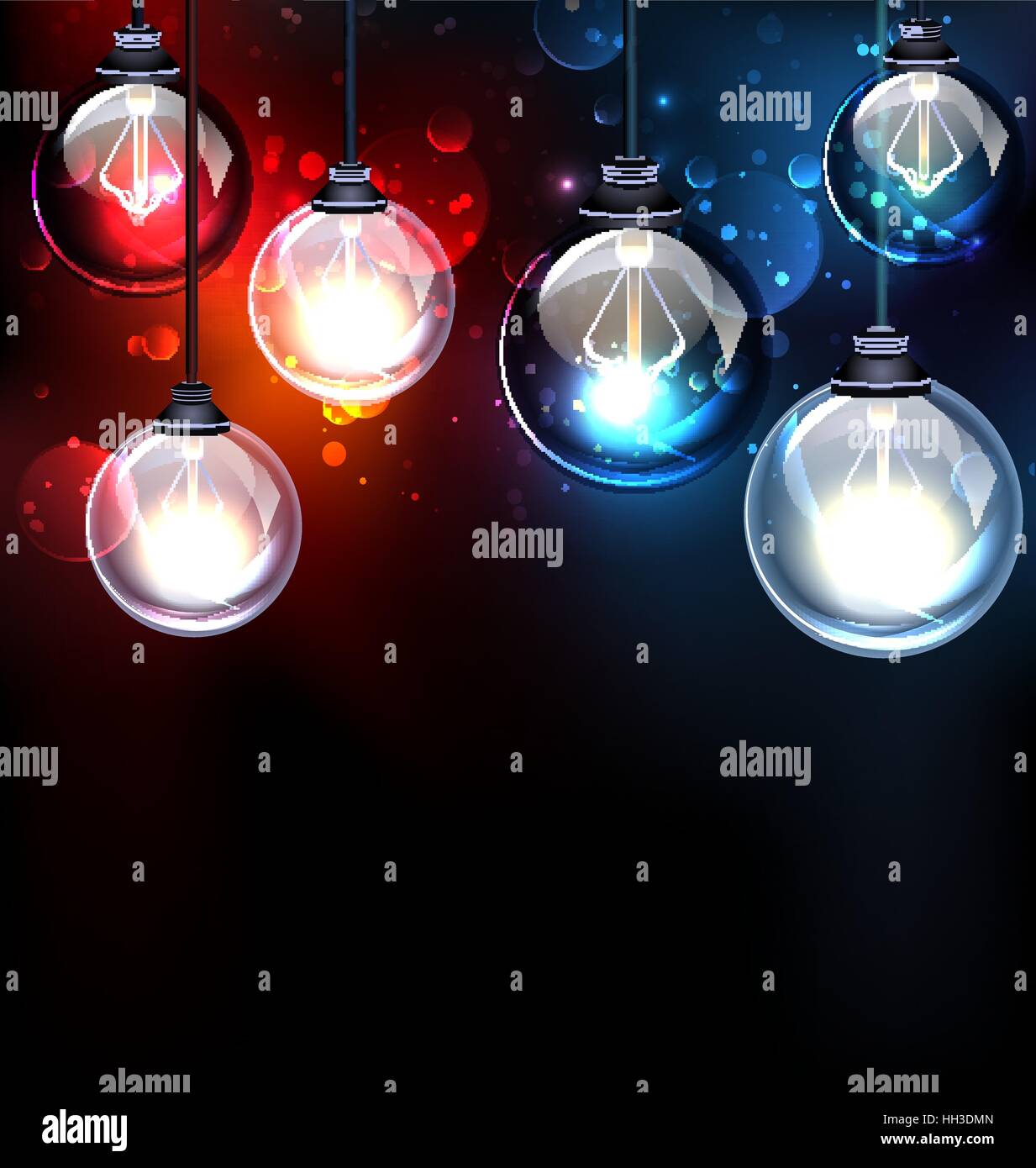Vintage glass christmas bulbs Stock Vector Images - Alamy