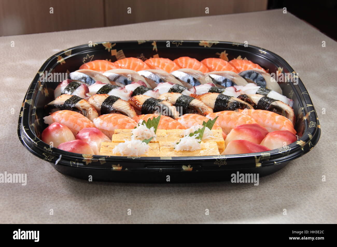 Delicious assorted sushi set hi-res stock photography and images - Alamy